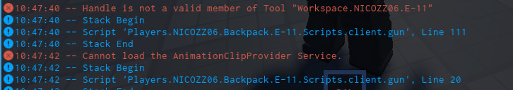 Cannot load the AnimationClipProvider Service - Scripting Support ...