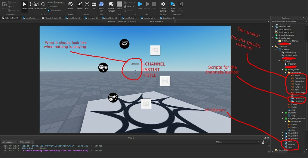 How would I make a working gta-like radio station with multiple serversided channels/stations ...