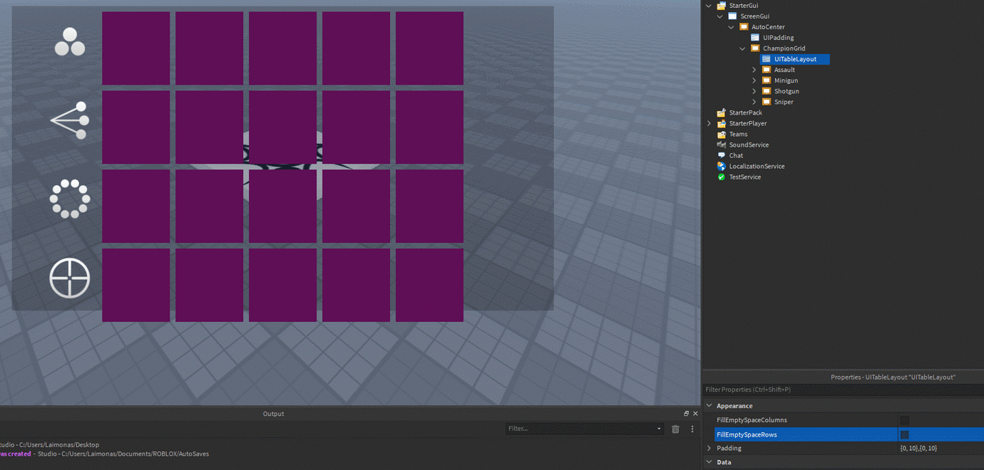 Questionable UITableLayout behavior - Engine Bugs - Developer Forum | Roblox