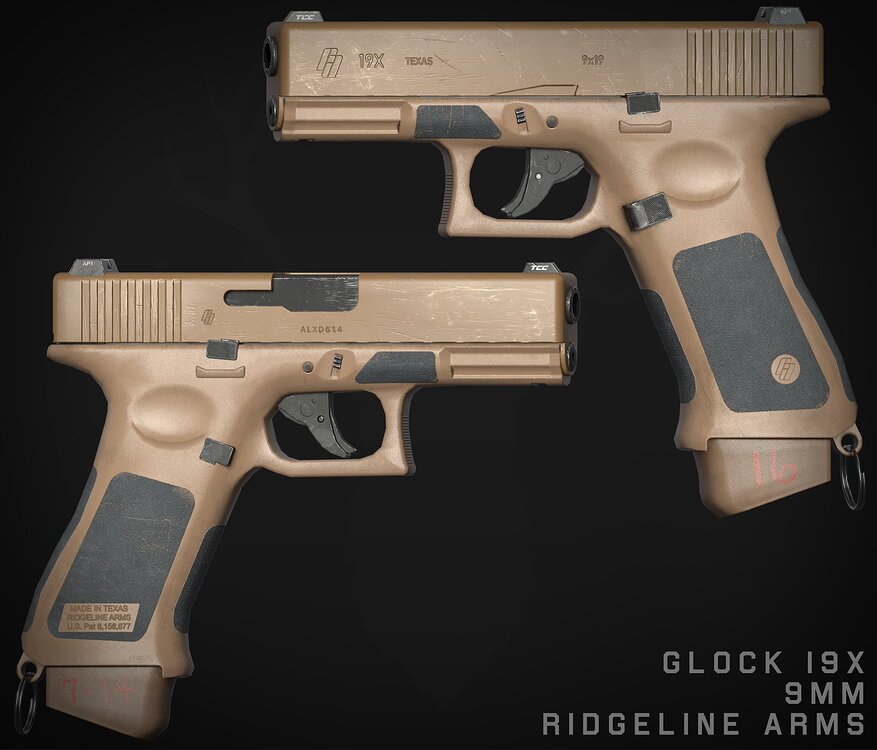 Glock 19X | Model + Textures - Creations Feedback - Developer Forum ...