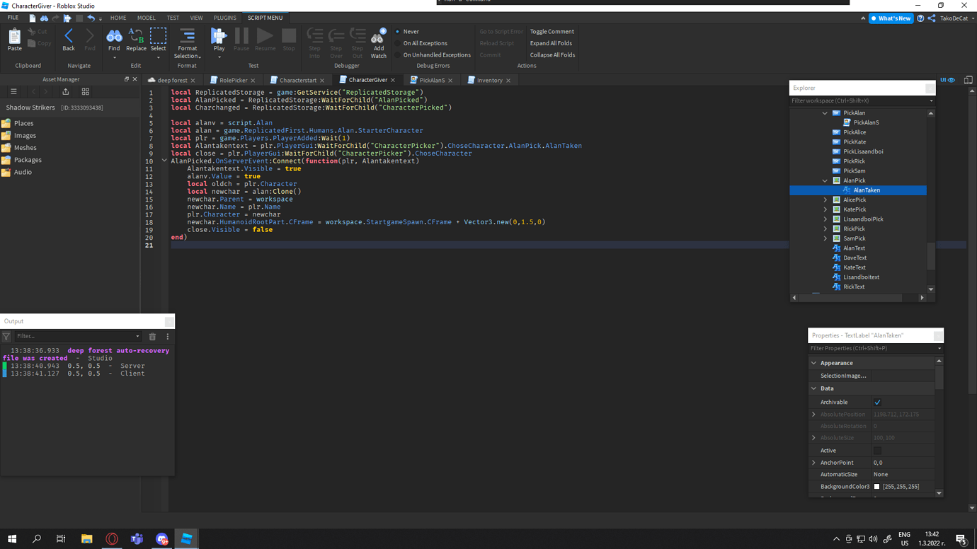 Guiscript not working - Scripting Support - Developer Forum | Roblox