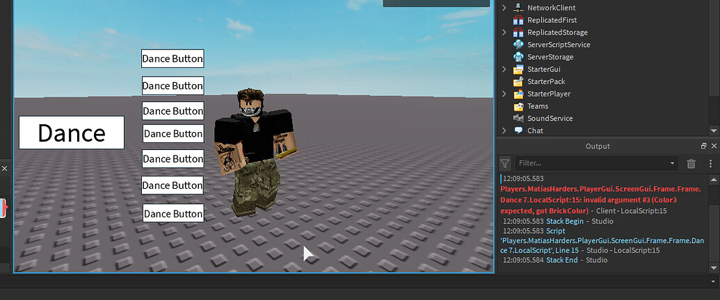 Code issues - brickcolor error in script - Scripting Support ...