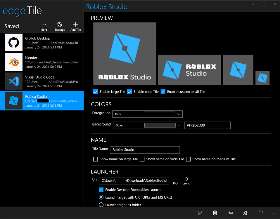 Custom Start Menu Tiles for Roblox Studio! - Community Resources ...