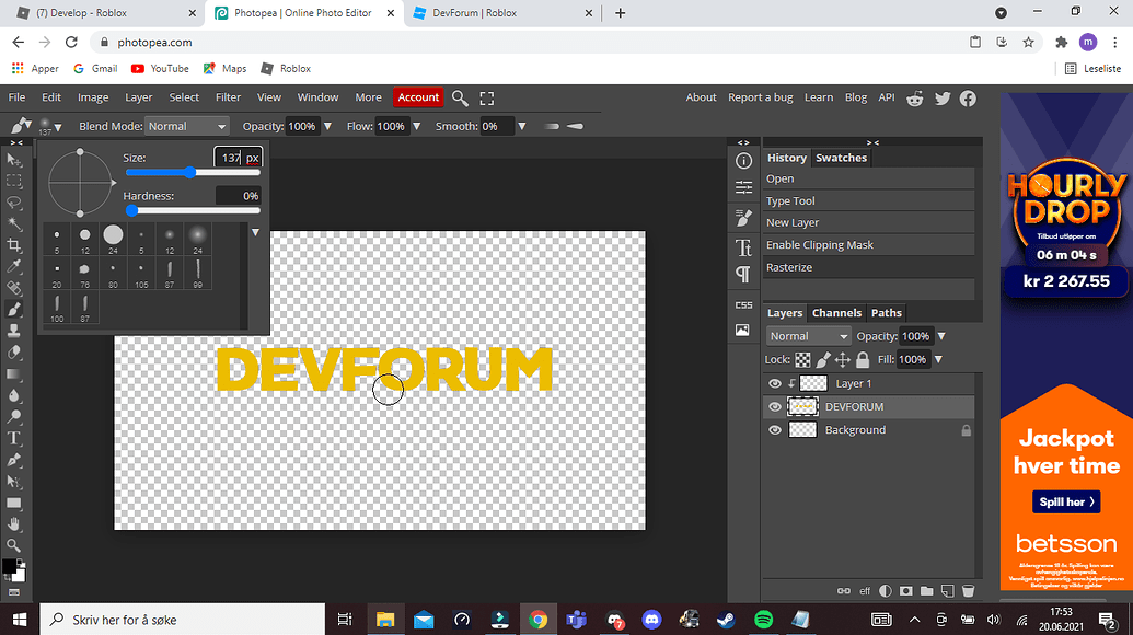 How to make a ROBLOX game Thumbnail. (PHOTOPHEA) - Community Tutorials ...
