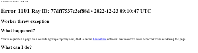 HTTP 400 (Bad Request) error - Scripting Support - Developer Forum | Roblox