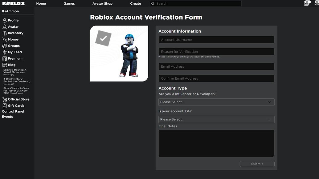 User Verification - Website Features - Developer Forum | Roblox