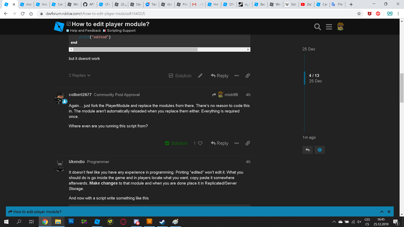 How to edit player module? - Scripting Support - Developer Forum | Roblox