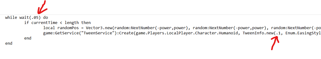 Camera Shaking Function - Code Review - Developer Forum | Roblox