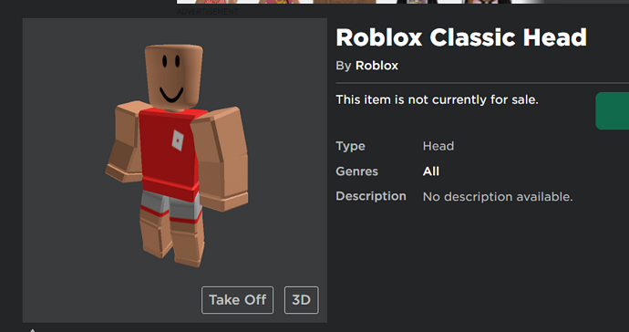 Roblox Classic Head loads in a different Head in Game and on Website ...