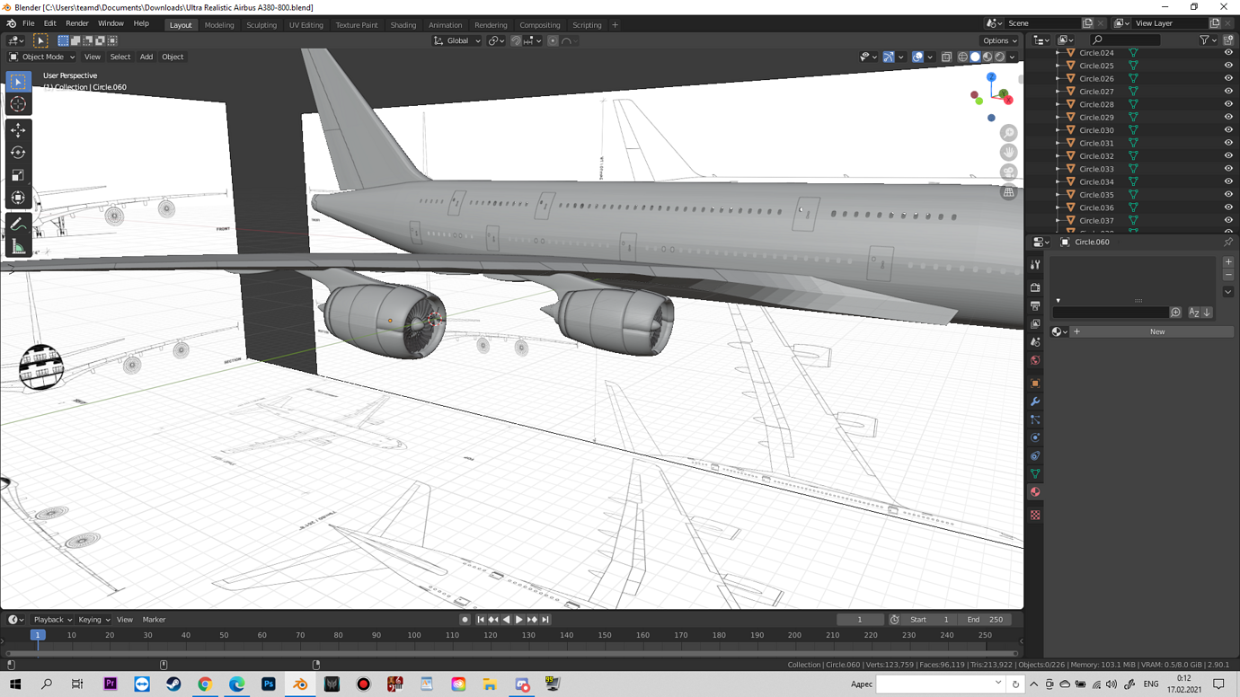 [UPDATE!] Airbus A380-800 Realistic Plane 3D Model for Coval Airlines ...