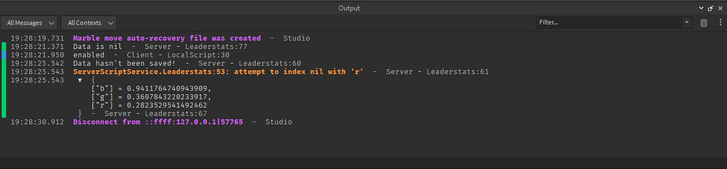 Can't figure out how to get my datastore to work - Scripting Support ...