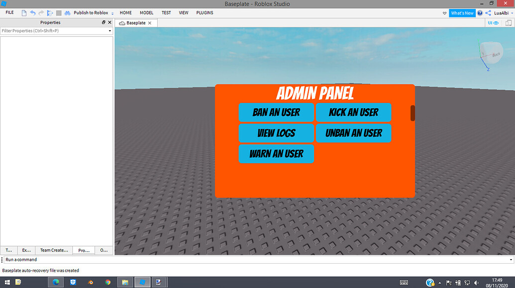 Admin Panel Gui - Community Resources - Developer Forum | Roblox