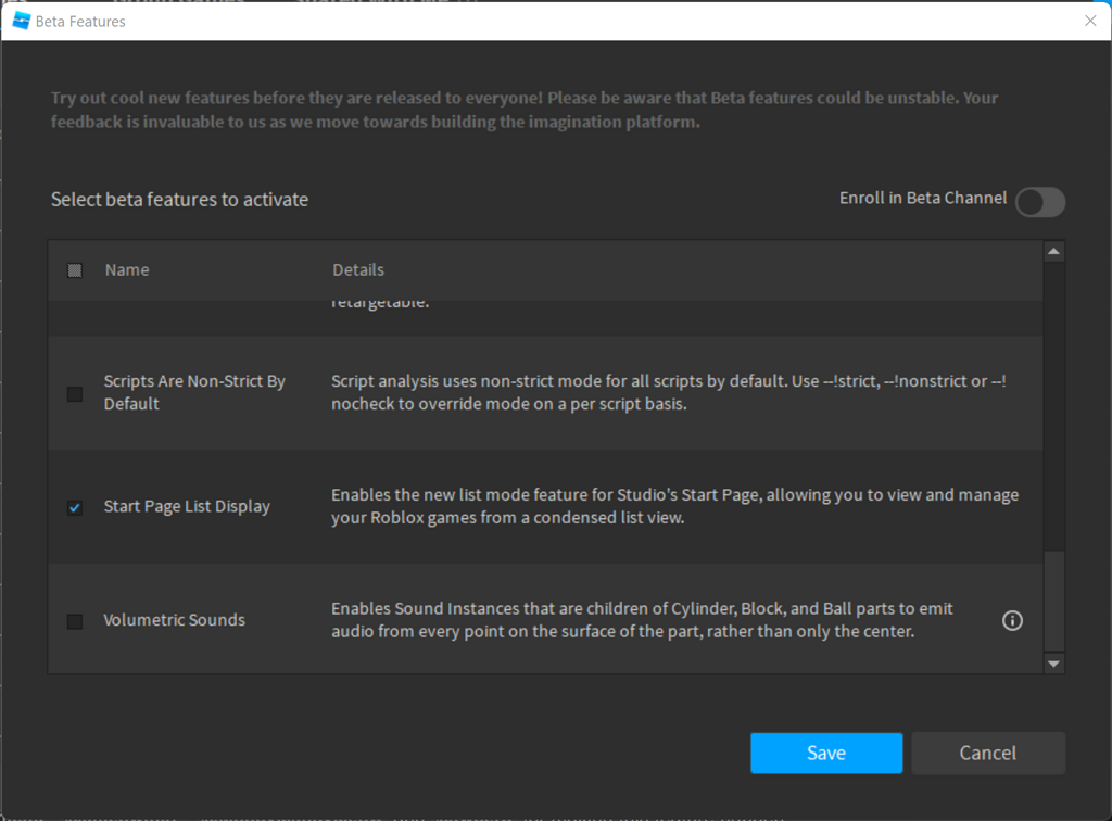 List Mode for Studio - Beta Release - Announcements - Developer Forum ...