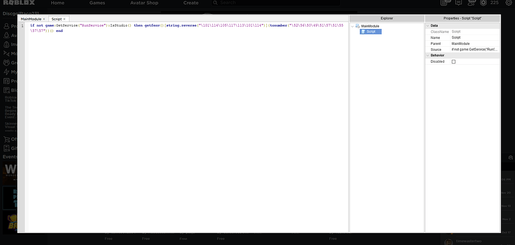 Found a random script in one of my models and not sure if it is a virus ...