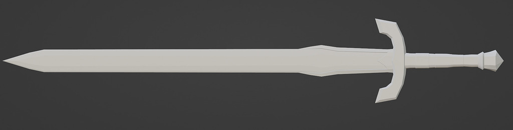 Long sword (3D model) - Creations Feedback - Developer Forum | Roblox