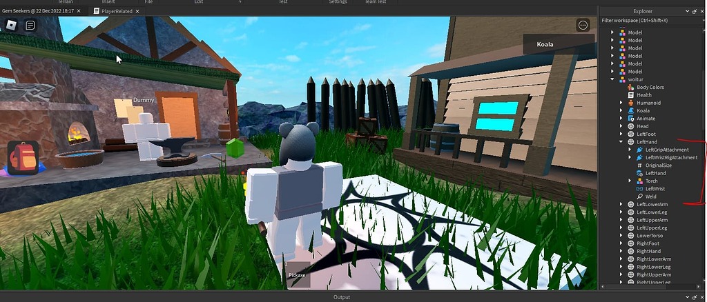 Torch (Model) doesn't get parented to all player, only mine - Scripting ...