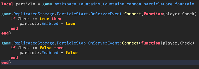How to make particles visible to the entire server? - Scripting Support - Developer Forum | Roblox