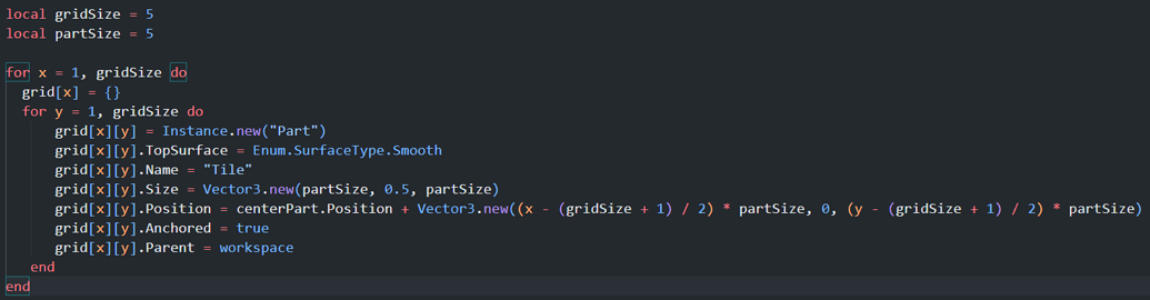 Grid of Parts Help (Warning : [Very Complicated and Advanced] ) - Scripting Support - Developer ...