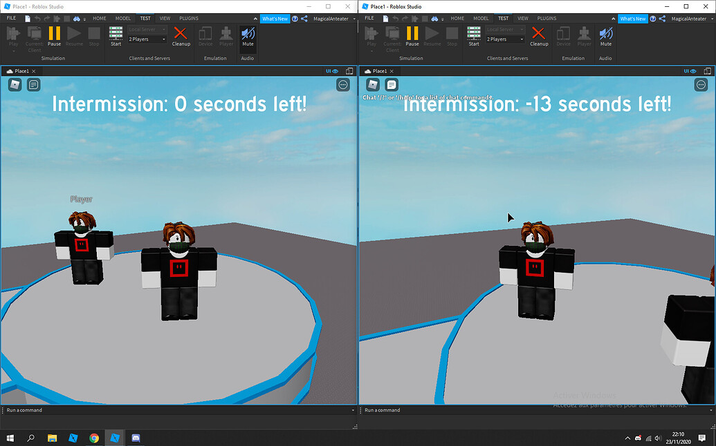 Problem with intermission countdown on test - Scripting Support ...