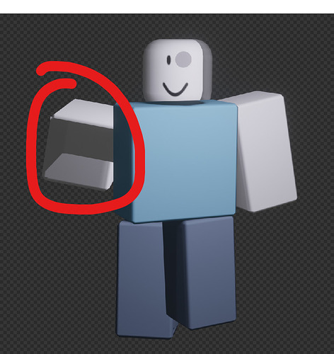 [Blender] Imported humanoid model has transparent body parts ...