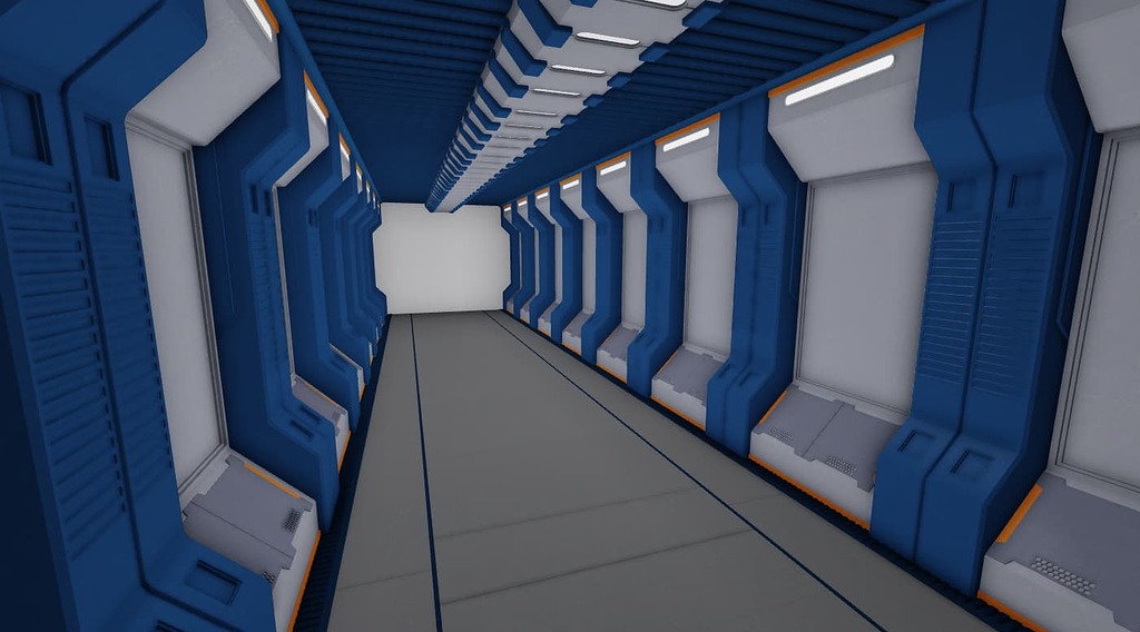 Sci-Fi Corridor Design I've made! (Feedback would be great) - Creations Feedback - Developer ...