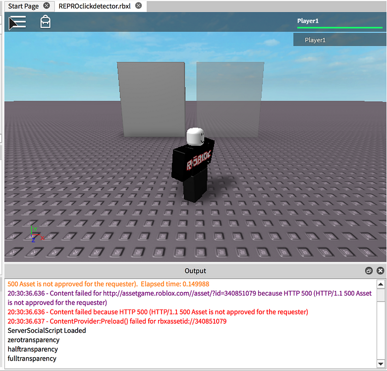 Clickdetectors no longer detecting clicks in transparent parts that are set to CanCollide ...