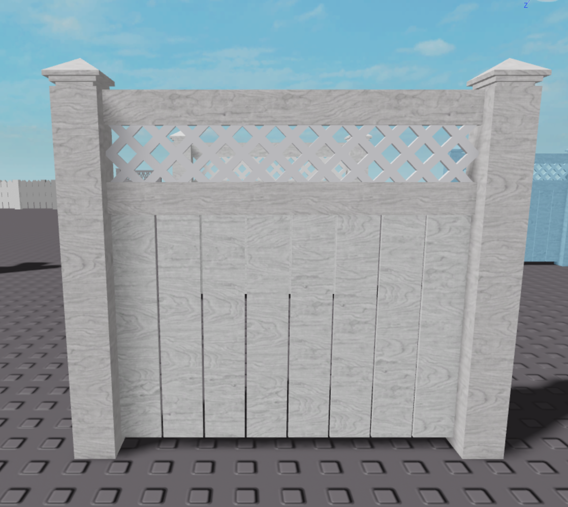 What material and color should I put on this fence? - Building Support ...