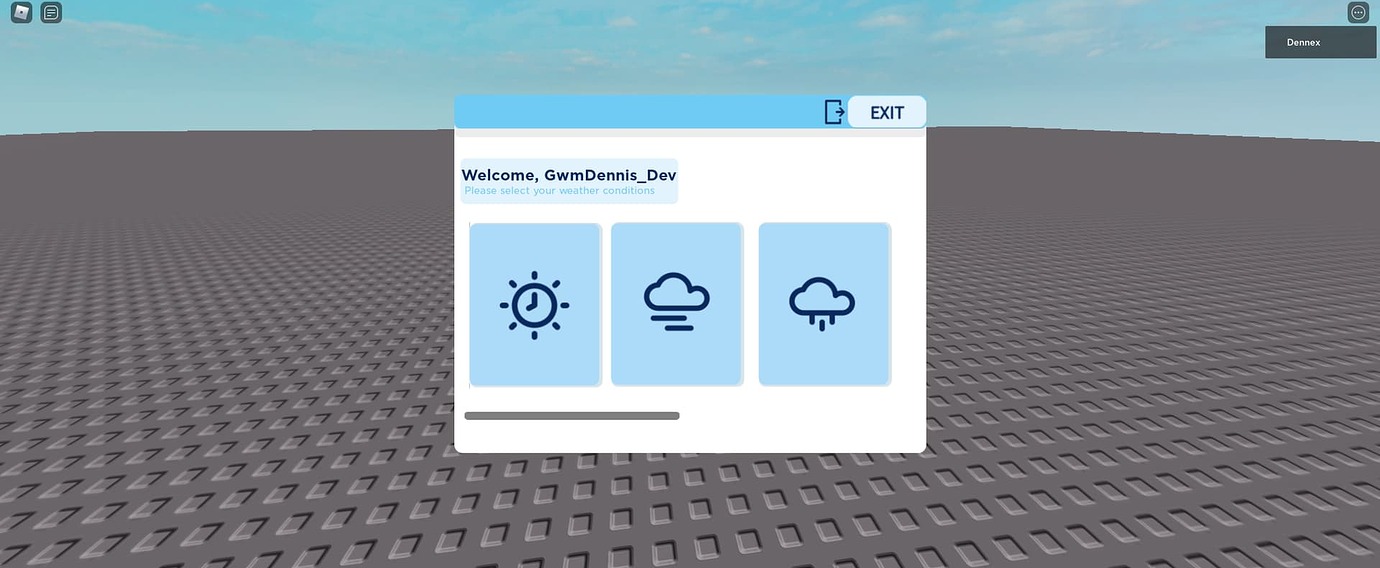 Weather Panel/Controls - Creations Feedback - Developer Forum | Roblox