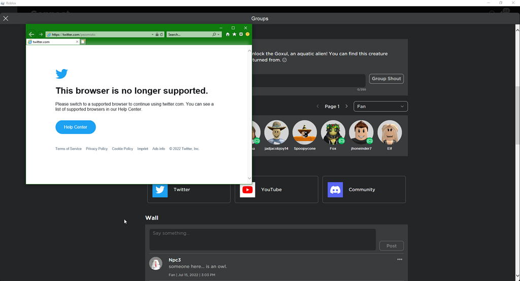 Universal Roblox app opens social links in internet exploder - Website Bugs - Developer Forum ...