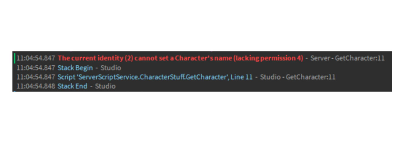 Why can't i change the name of a character? - Scripting Support ...