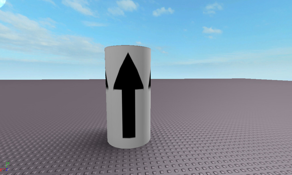 Why are decals on the back face of cylinders rotated 180 degrees ...