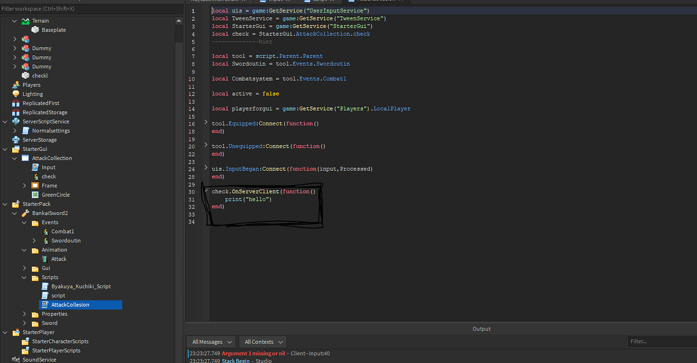 It doesnt FireClient but why? - Scripting Support - Developer Forum | Roblox