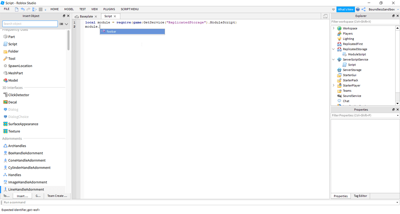 ModuleScripts and intellisense - Scripting Support - Developer Forum ...