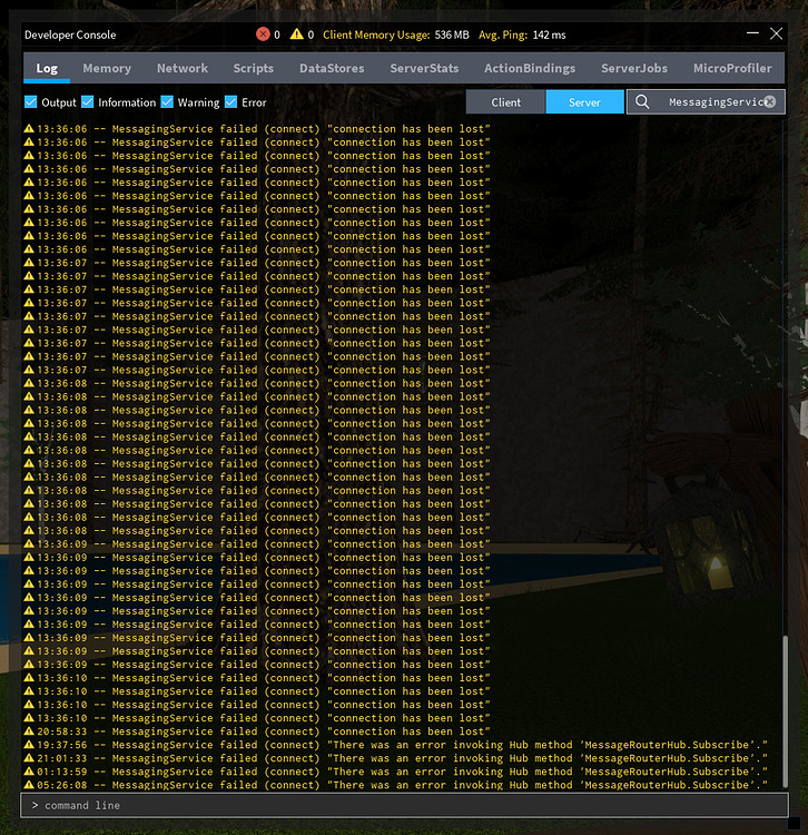 MessagingService SubscribeAsync can infinitely yield a script with no error - Engine Bugs ...