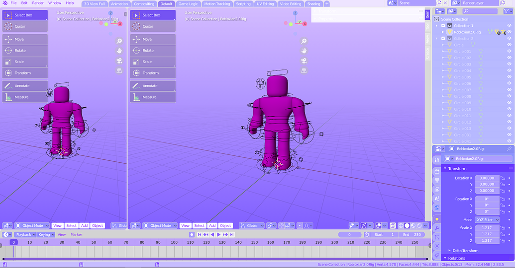Using the Robloxian 2.0 Rig in Blender! - Community Tutorials ...