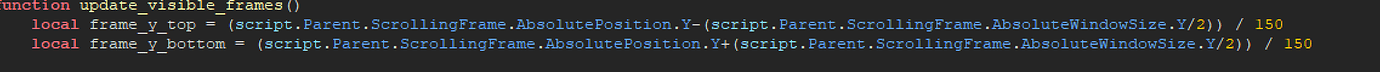 How do I optimize a scrolling frame for over 1000 frames? - Scripting ...