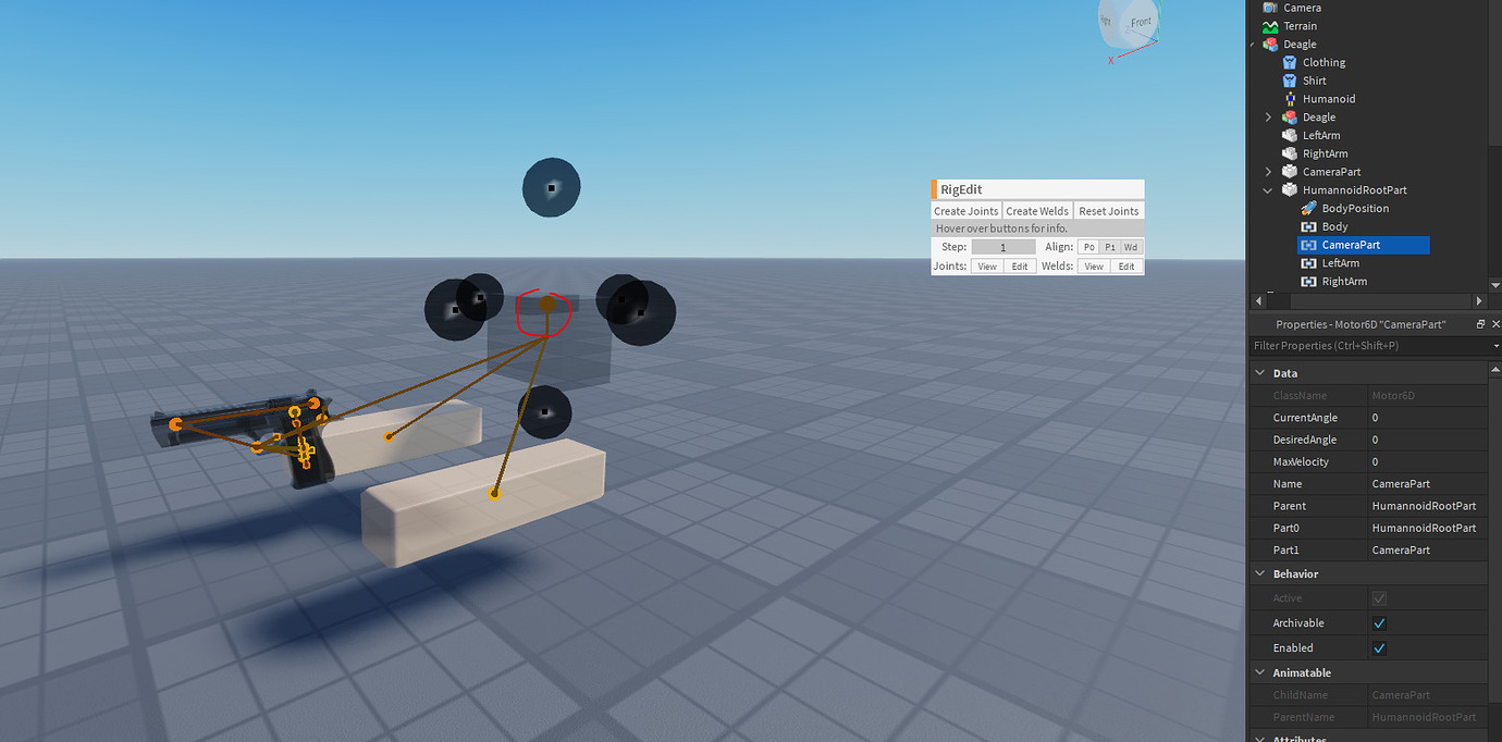 ROBLOX viewmodel script| How to make animated camerashake/bob work? - Scripting Support ...