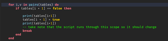 Table value not changing when it should - Scripting Support - Developer Forum | Roblox