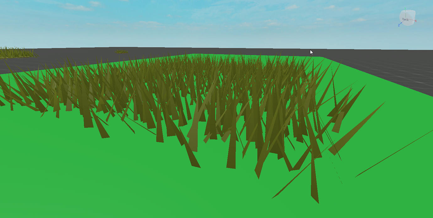 Use the grass decoration material on parts? - Building Support ...