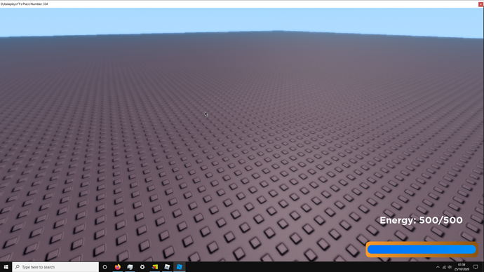 Energy charge Bar changes position when tweening size? - Scripting ...