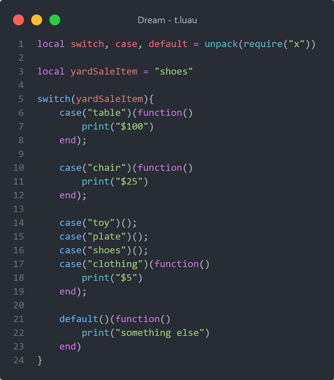 Switch // A C++ concept in rich Luau functionality - Community ...