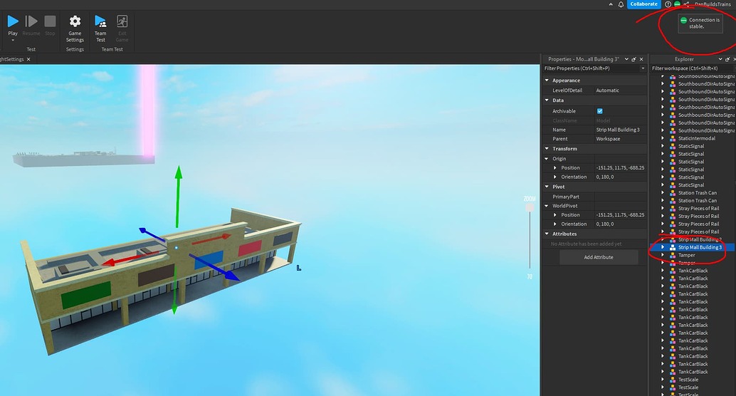 Studio loses connection with server when inserting certain objects from file/other world ...