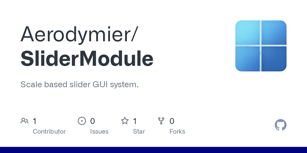 SliderModule - scale based slider GUI module - Community Resources ...