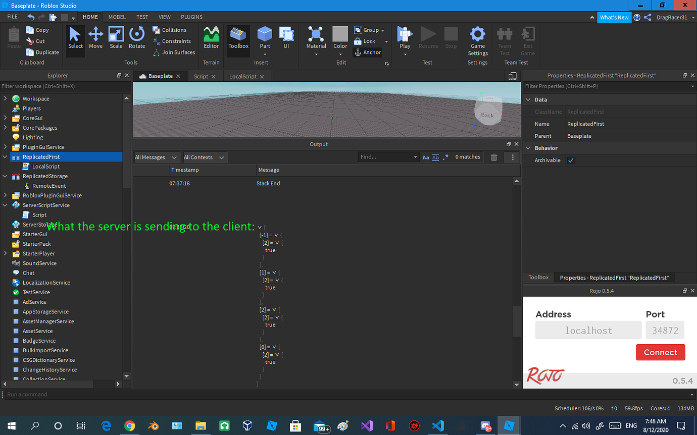 Table being sent from the server, isn't the same on the client - Scripting Support - Developer ...
