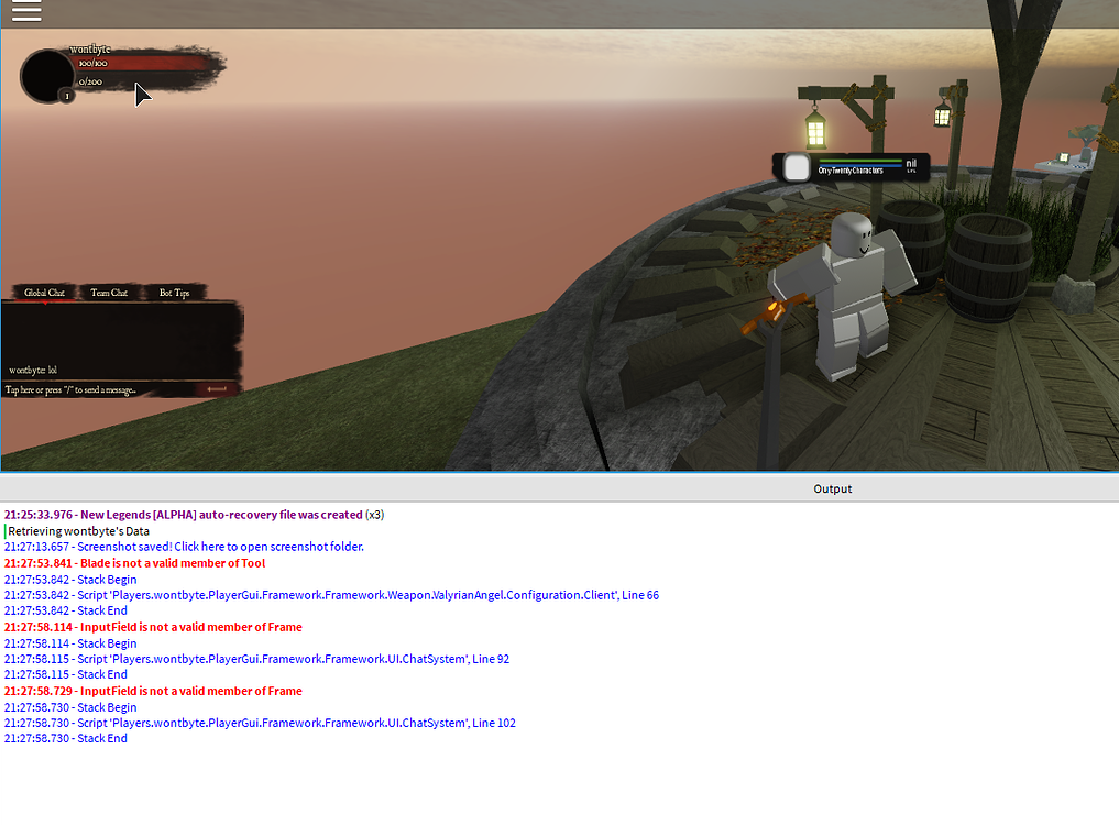 Output giving errors although code is still running? - Scripting Support - Developer Forum | Roblox