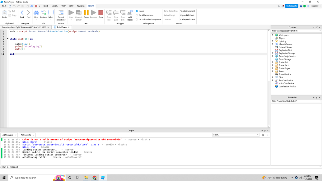 Animation not working? - Scripting Support - Developer Forum | Roblox