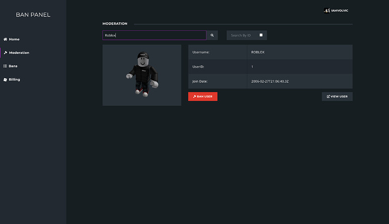 Web Panel [ Ban Panel ] Showcase - Creations Feedback - Developer Forum ...