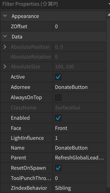 ImageButton surface gui not fire mouse event - Scripting Support - Developer Forum | Roblox