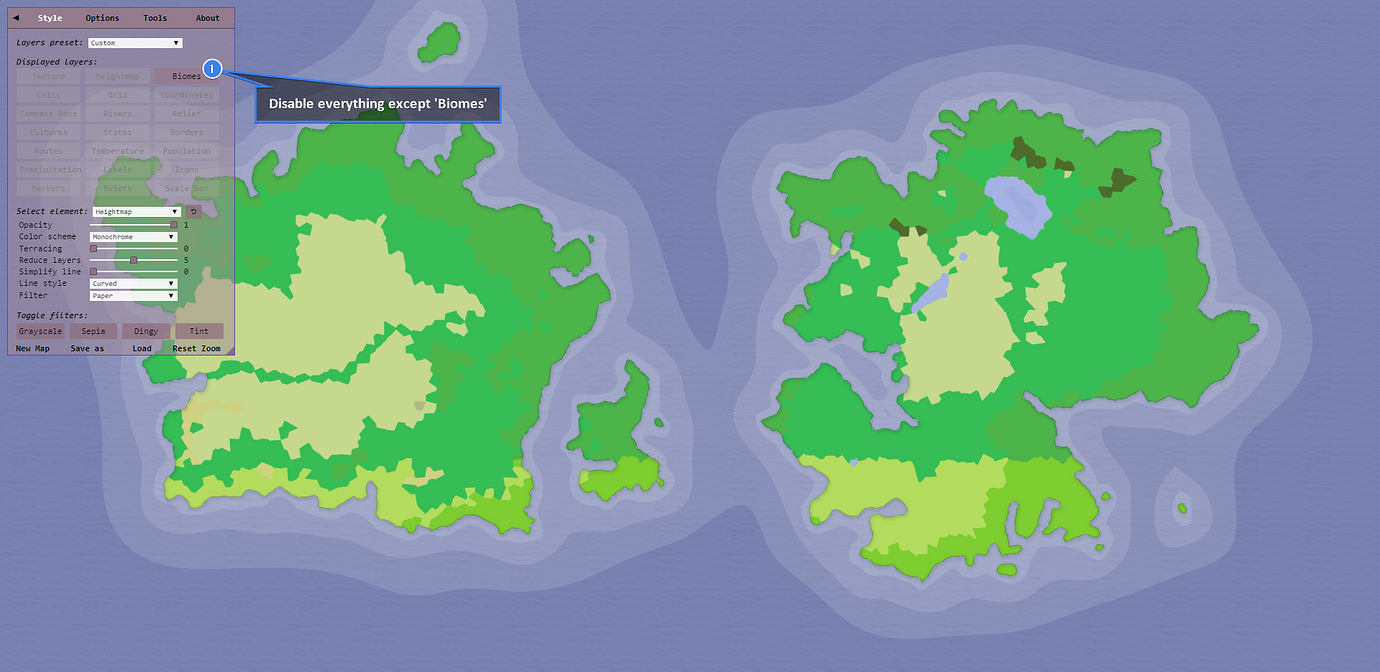 Guide & tips on making a heightmap & colourmap for generation ...