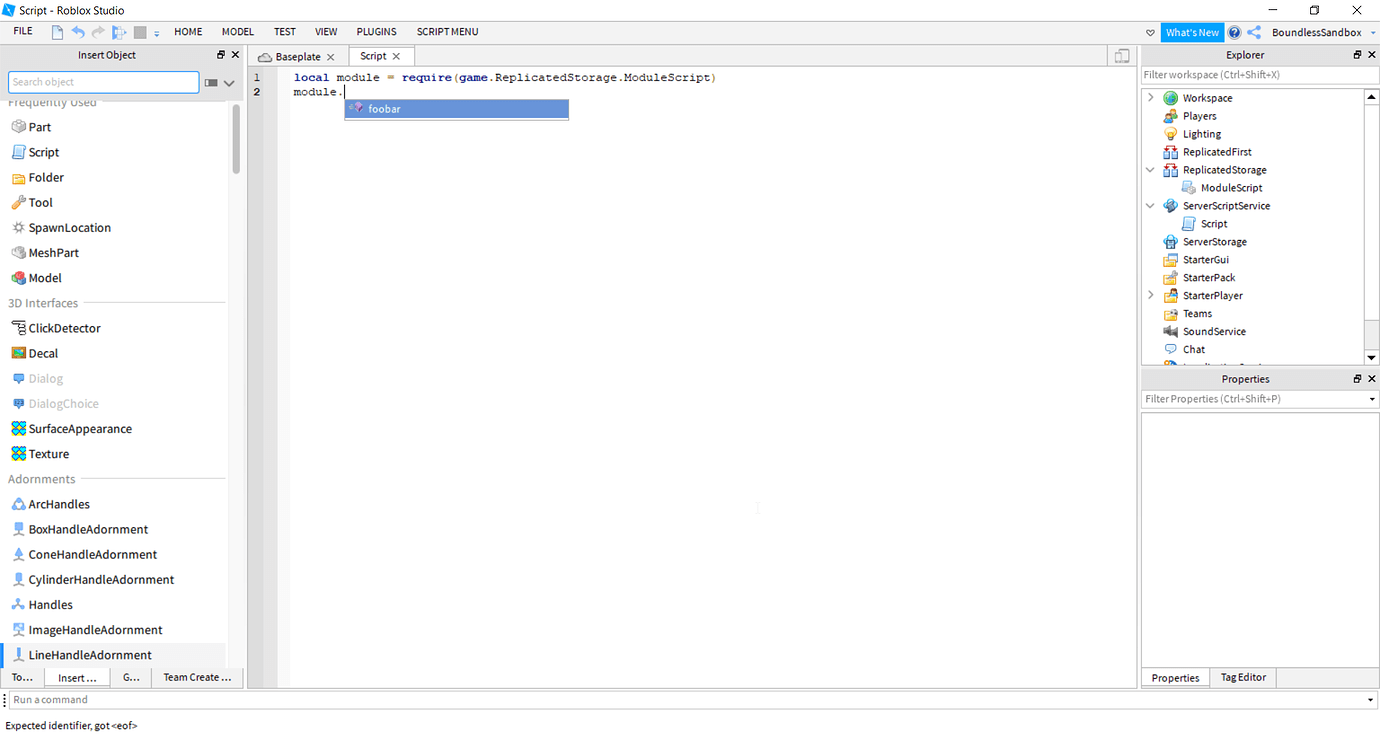 ModuleScripts and intellisense - Scripting Support - Developer Forum ...